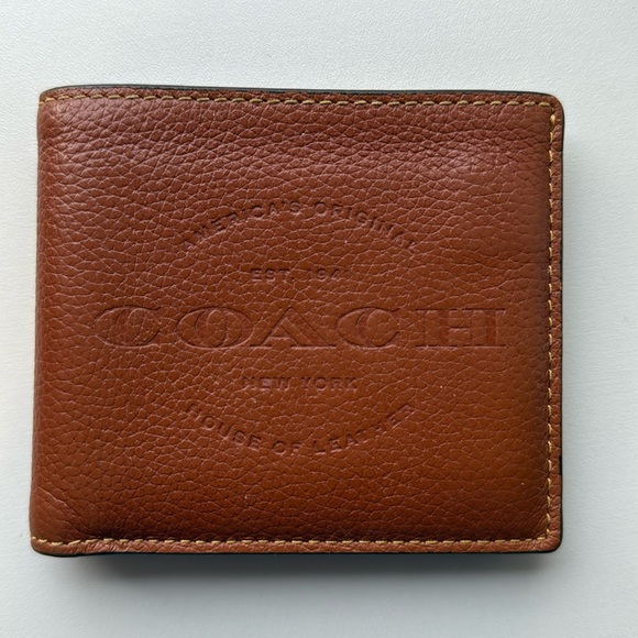 Coach | Accessories | Coach 941 Ny House Of Leather Saddle Mens Wallet ...